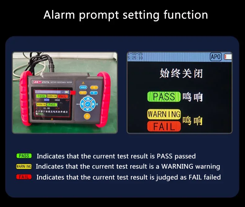 UNI-T UT677A Battery Internal Resistance Tester - True Four-Wire AC