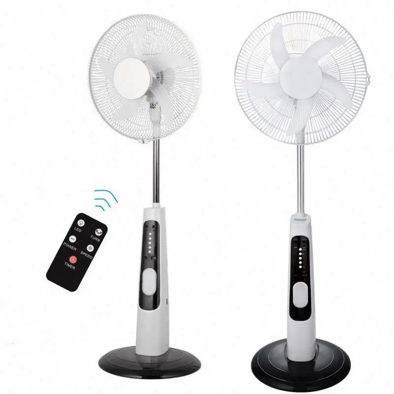Hot sale rechargeable solar, fan 16inch 18inch AC110V 220V 12V DC stand ...