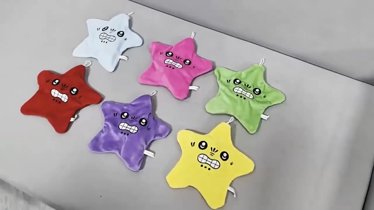 6 Colors Red Moving Star Chiikawaed Plush Toy Stuffed Animal Five ...