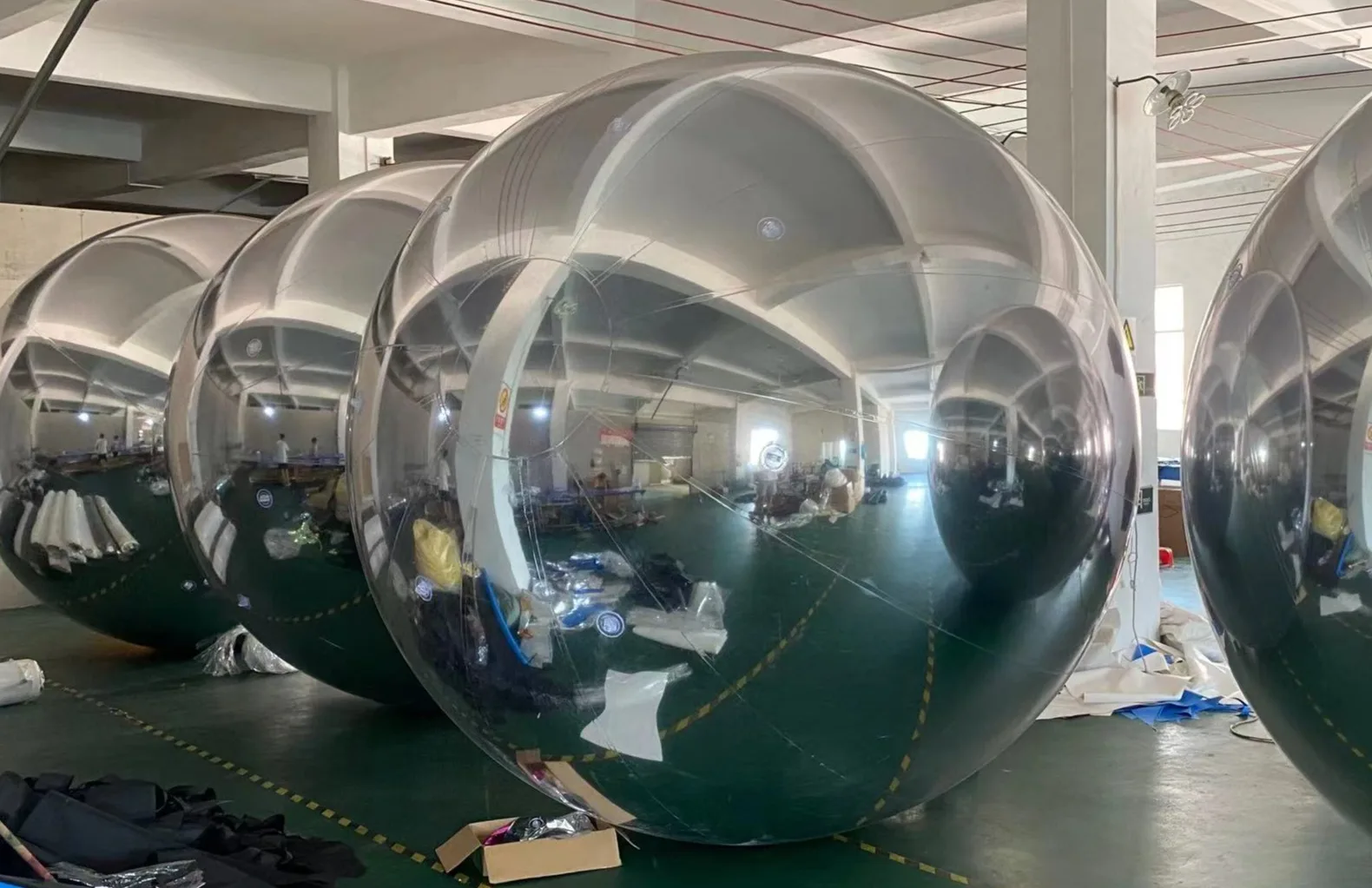 Event Decorations 1m Pvc Inflatable Reflect Silver Balloon Inflatable ...