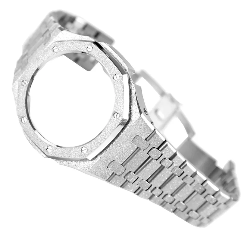 G Shock Ga2100 Modified Bezel Replacement Band Sand Blast Stainless ...