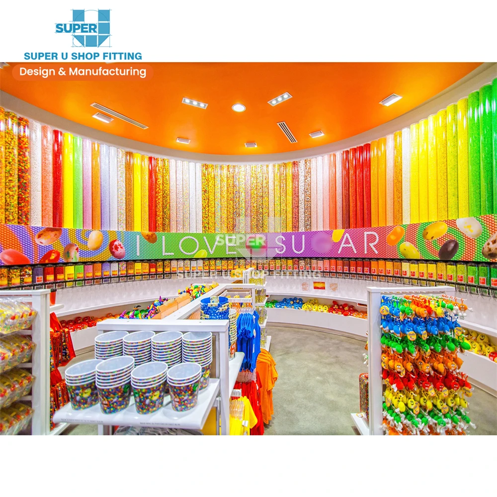 Custom Made Candy Showcase Sweet Sugar Display Furniture Candy ...