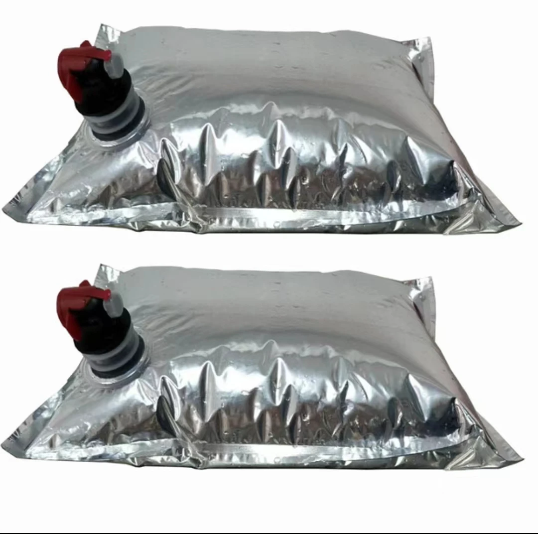 Custom Printed Liquid Bag In Box With Tap Wine Packaging Stand Up Spout ...