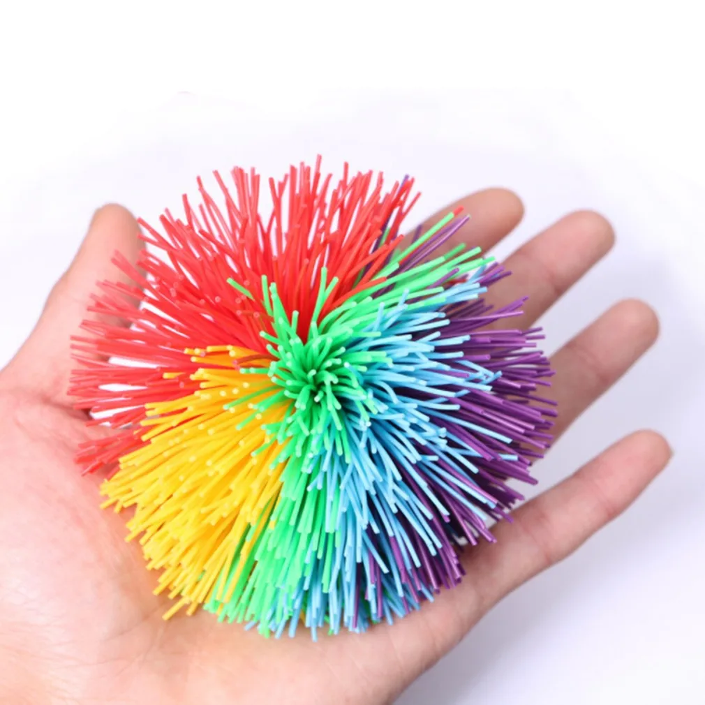 Sensory Toys - Super Bouncy Stringy Koosh Ball for Stress Relief