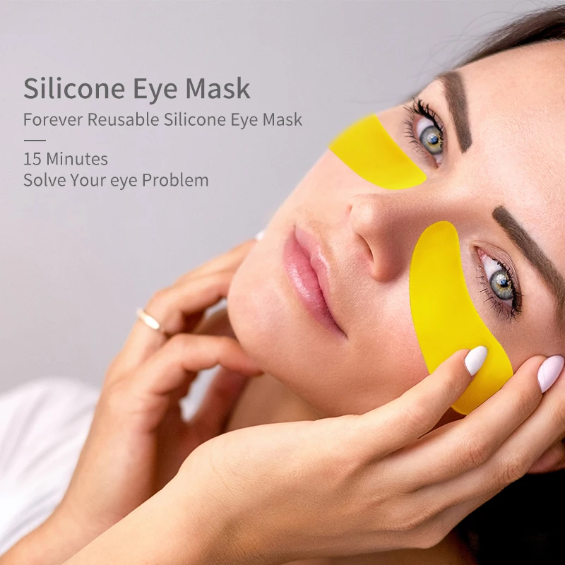 Reusable Printing Logo Silicone Eyes Mask Eye Patches Under Eye Pads ...