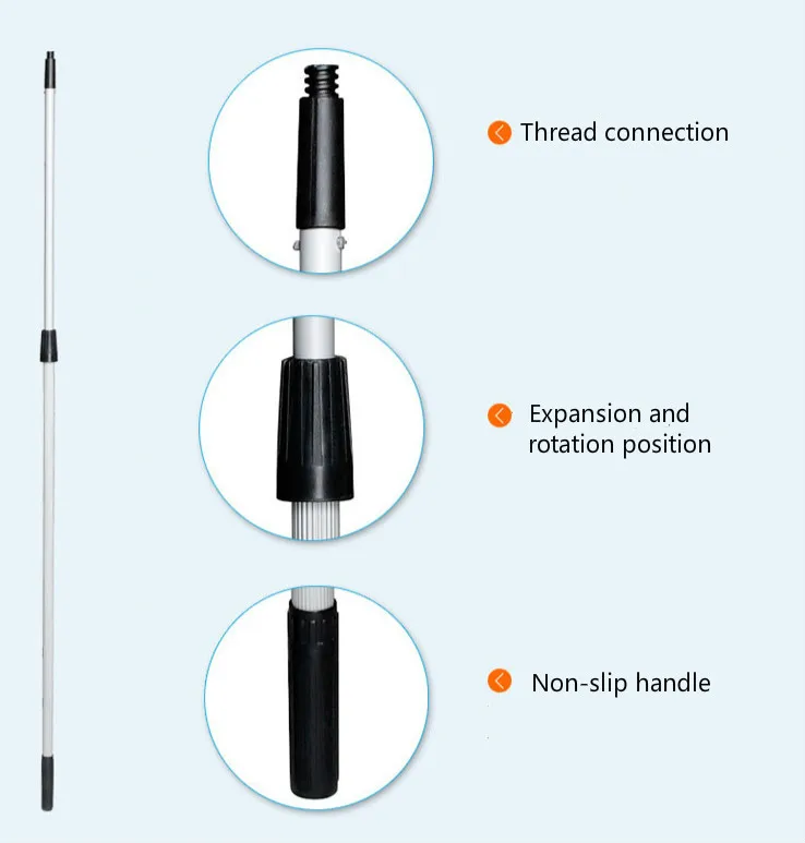 Cheap Telescopic Broom Handle Aluminium Telescopic Extension Pole ...