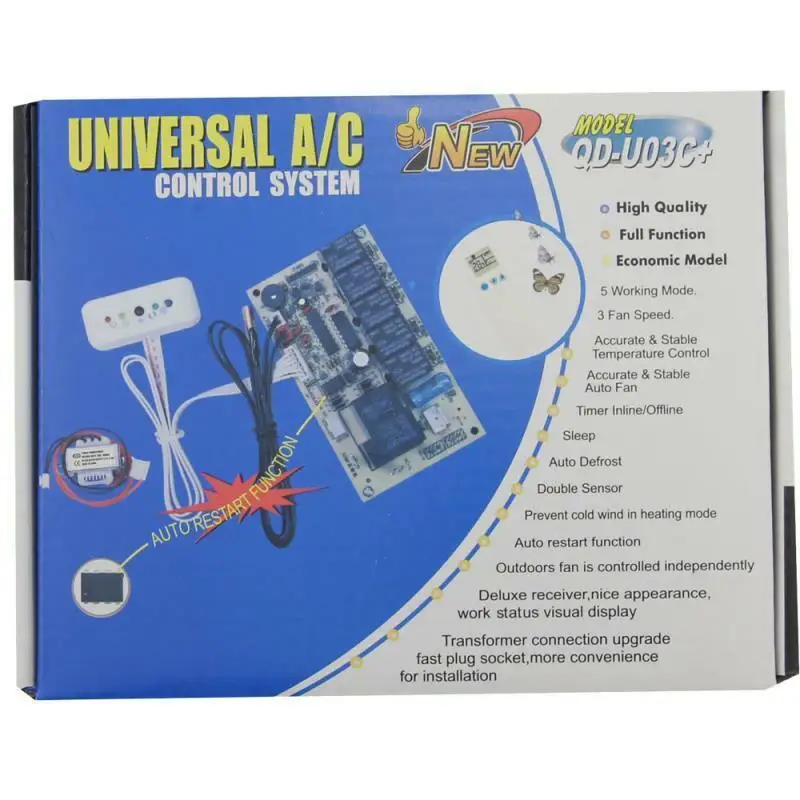 QD-U03C+ Universal Air Conditioner PCB Board - Easy Control