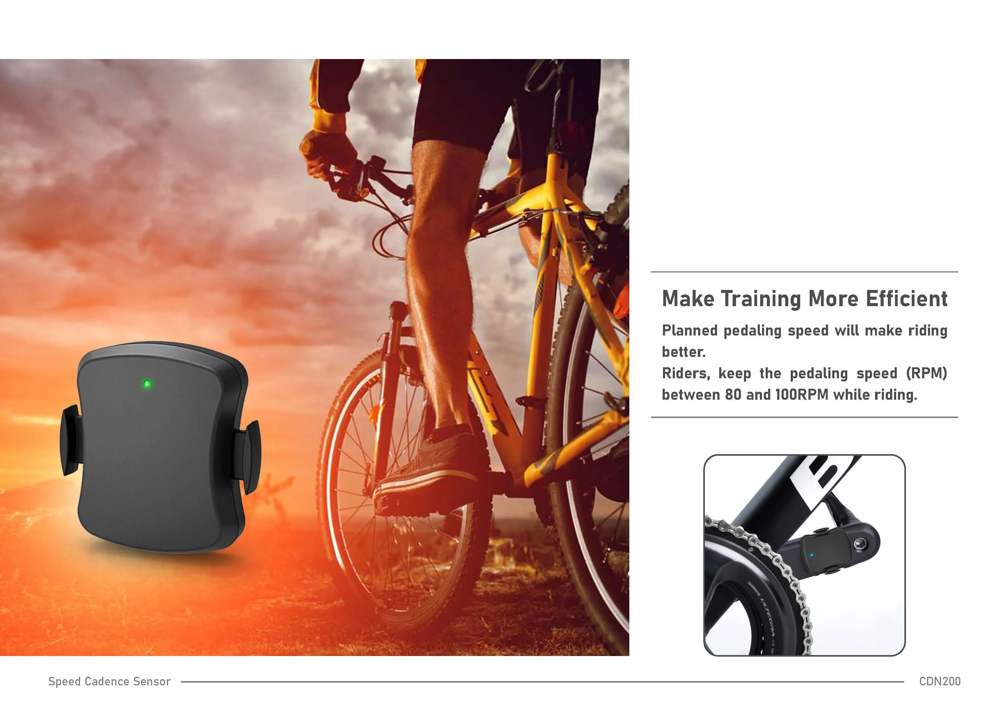 Trileek Water Proof 67 Speed Sensor Bike Speed Cadence Sensor For ...