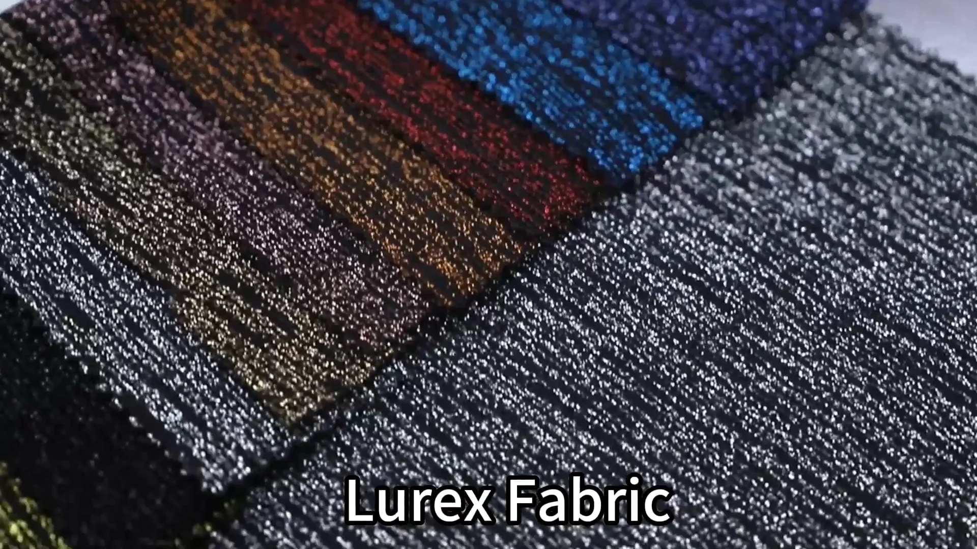 New Product Knitted Polyester Spandex Metallic Lurex Stripe Fabric For ...