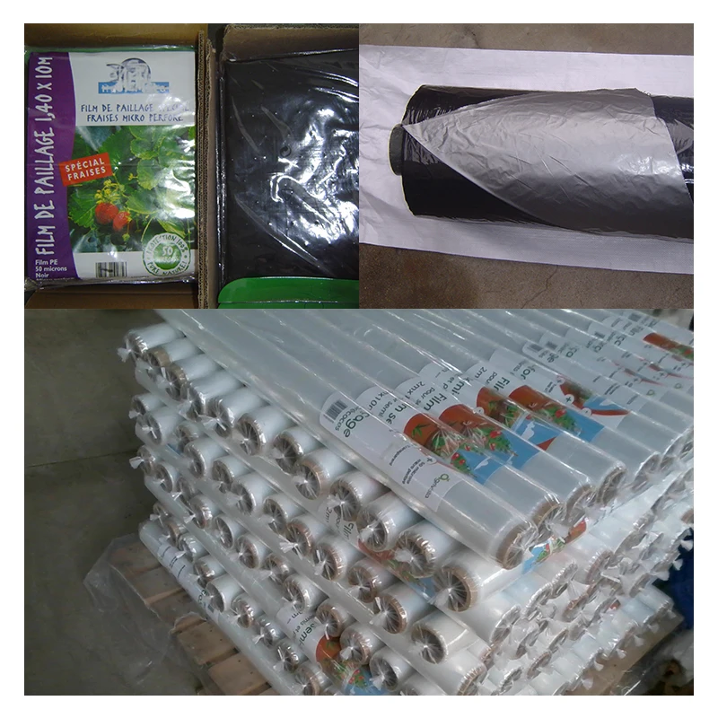 Eco Friendly Black/silver PE Plastic Mulch Film for Agriculture