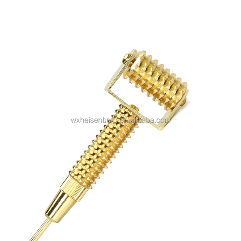 Gold Spike Face Roller - Ear Acupuncture Points Probe