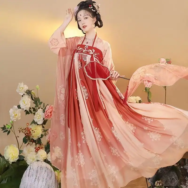 Sunny Song Dynasty Modified Hanfu Costume Female Original Skirt Khov ...