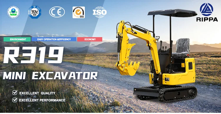 Rippa R319 Mini Excavator - Hydraulic Crawler Excavator