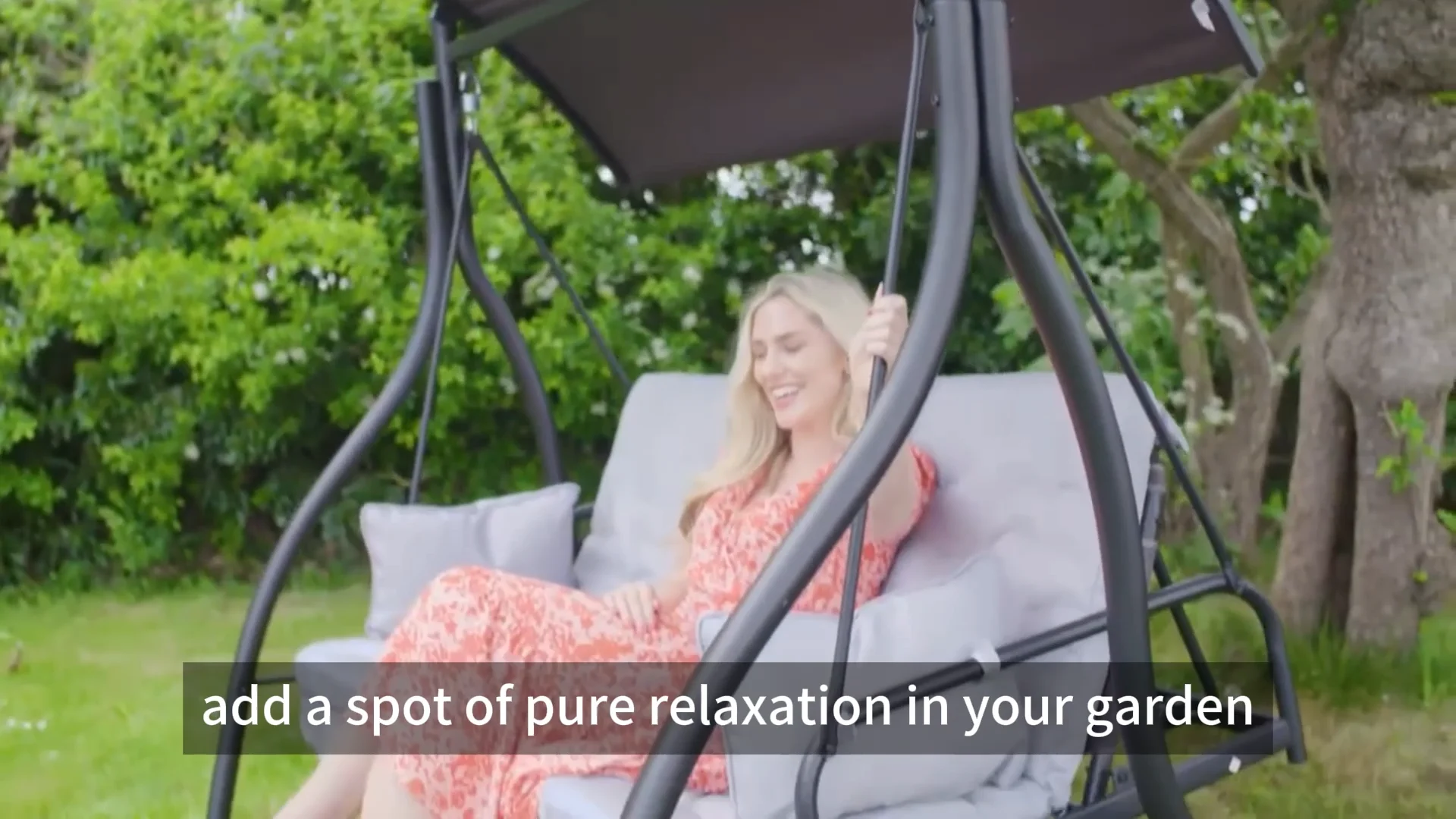 Hanging Hammock Grey Garden Rattan Swing Chair Egg Chair Outdoor Furniture Patio Baby Swings ...