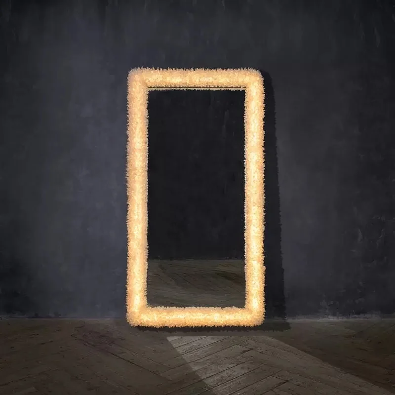 Modern Luxury Handcrafted Rock Crystal Led Mirror Sconce Floor Lamp ...