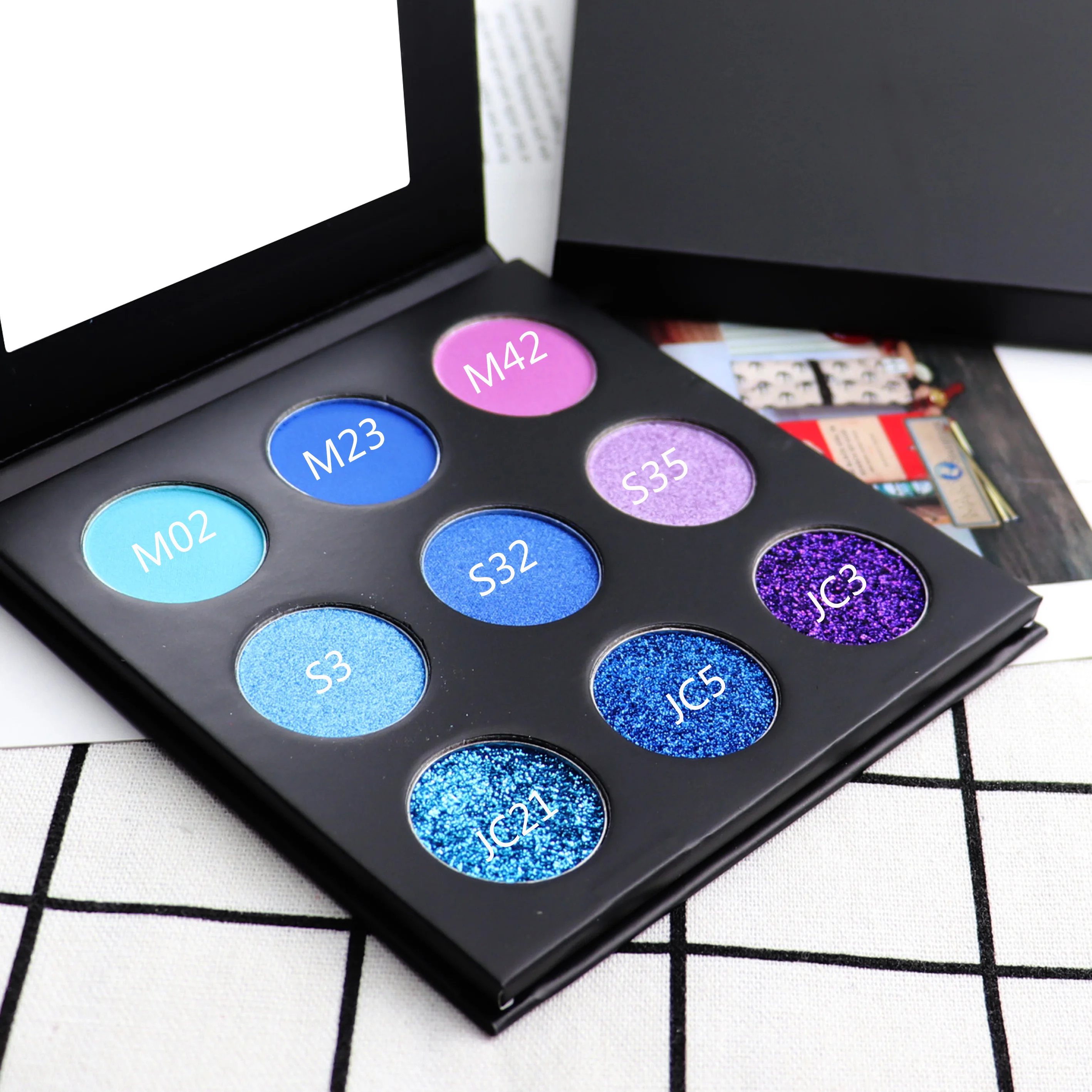 High Quality Custom Makeup Eye Shadow Palette Dark Skin Tone Private ...