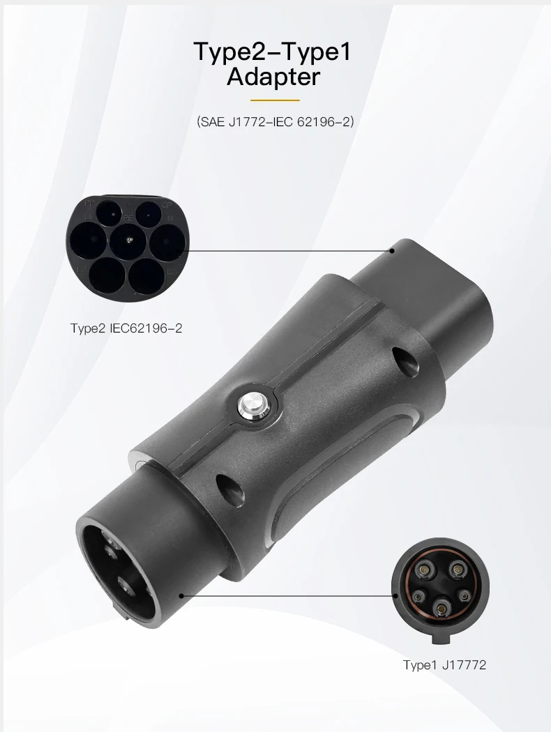Mario Factory Outlet Ev Charging Adapter Type2 To T1 32a 250v Ac ...