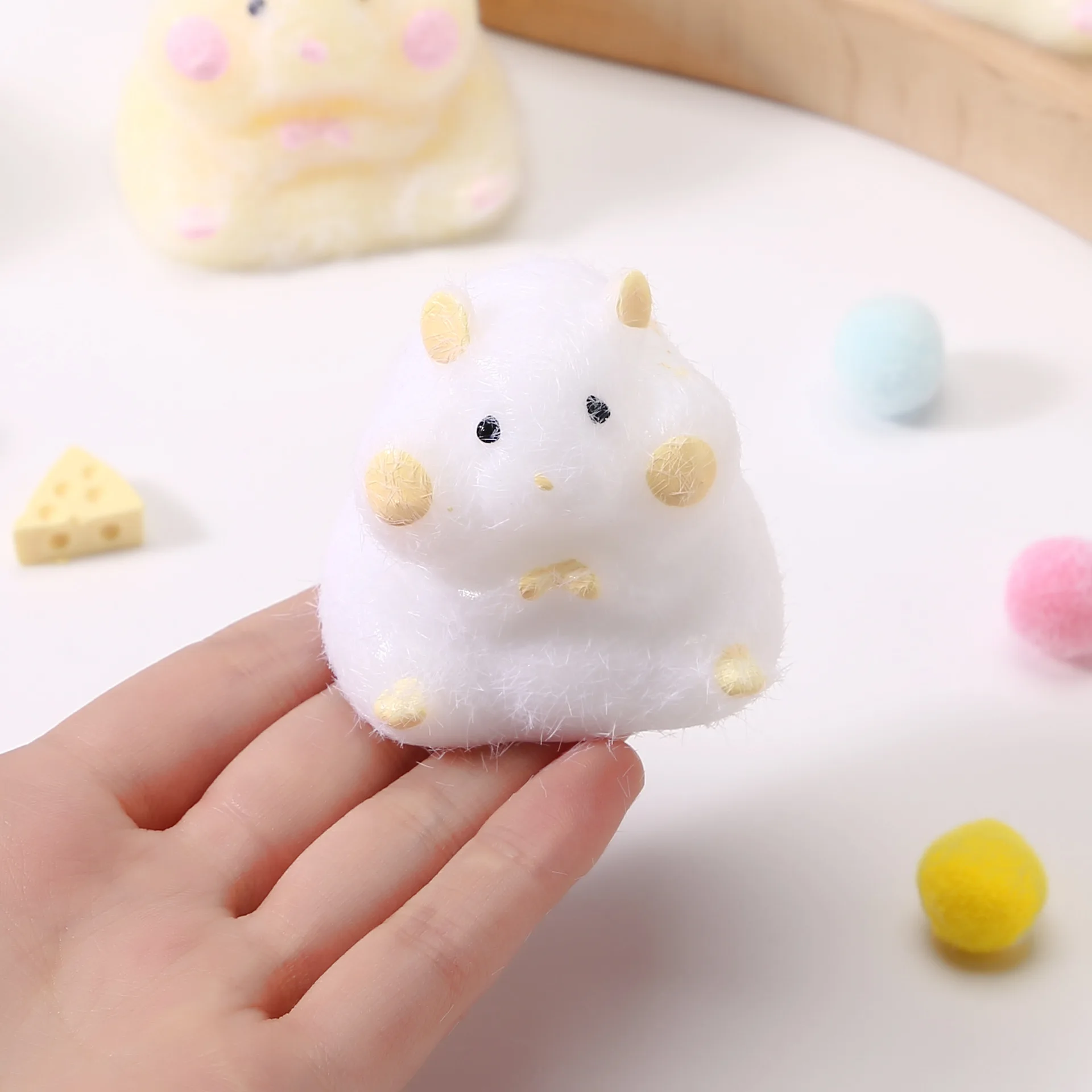 Cute Kawaii Mouse Mini Hamster Stretchy Squeeze Toy
