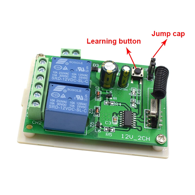 433mhz RF Remote Control Circuit - Universal Wireless Switch