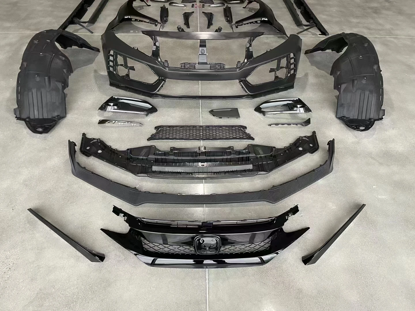 Car Modified Fk8 Typer Body Kits For Honda 10th Civic 2016-2021 Fc1 Fk7 ...