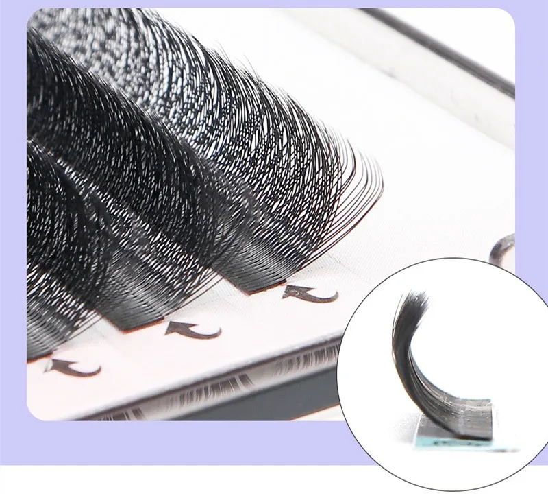 3d Effect Clover Lash Extensions Custom Private Label W V Y Shape ...