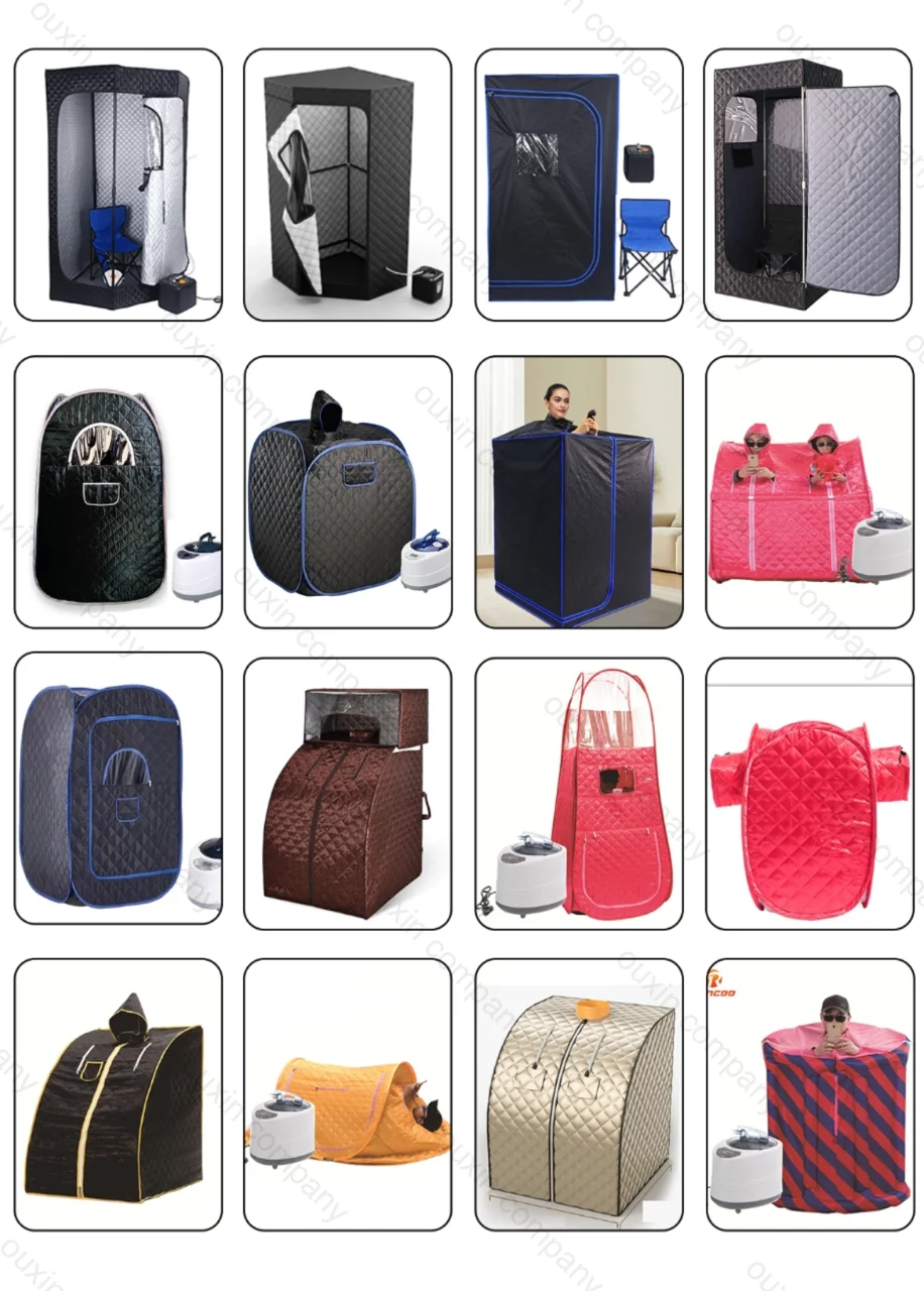 Portable Home Use Pentagonal Foldable Sweat Box Sauna Control Smart ...