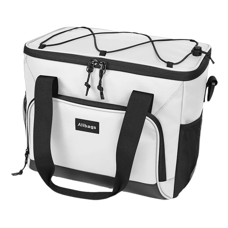 Custom Printed Portable Large Insulated Collapsible Cooler Bag Cans ...