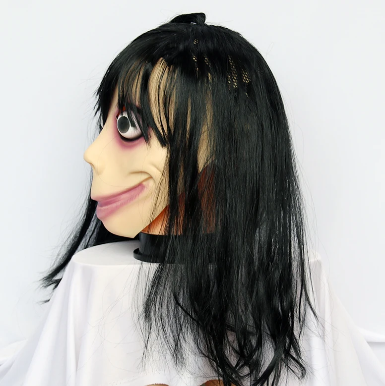 Scary Funny Momo Mask Creepy Halloween Party Horror Decoration Props ...