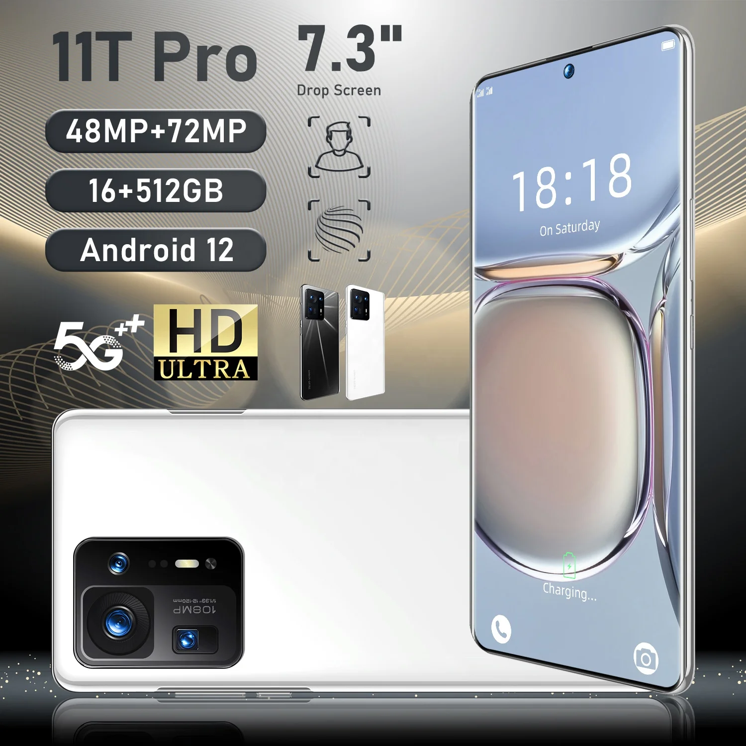 MI Note 11T Pro 5G - 12GB RAM, 256GB Storage, 7.2inch Display