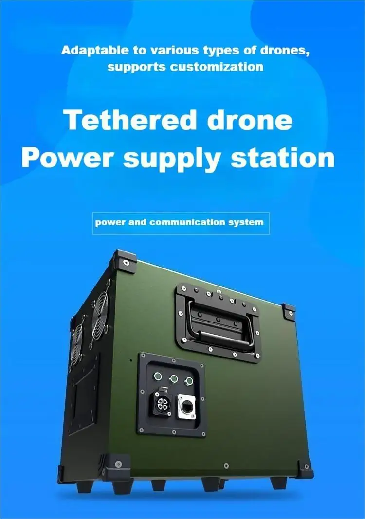 Tethered Drone Base Station - Long Endurance & Adaptive Cable