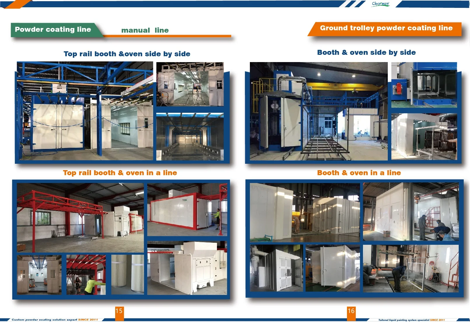 Manual Electrostatic Powder Coating Production Line - Buy Powder ...