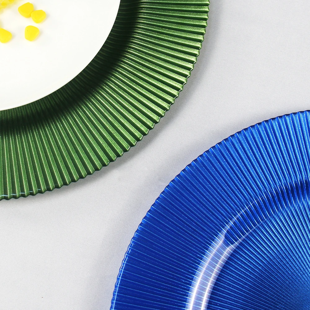 Wholesale Green Glass Charger Plates - Elegant & Durable