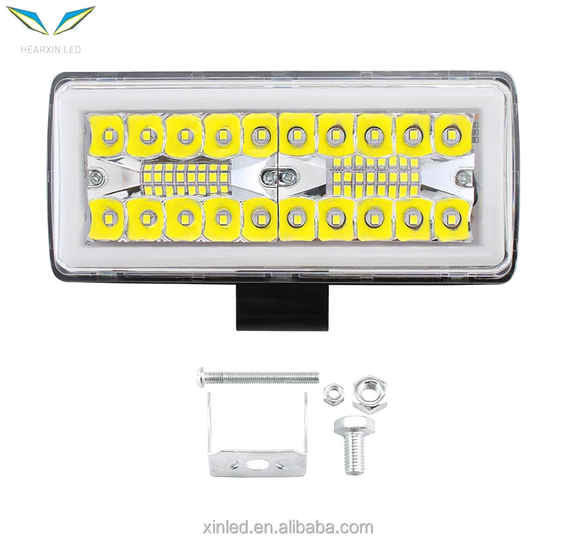 108w 12v/24v Utv Atv Suv Spot Flood Combo Beam Square Car Lamp 7 Inch ...