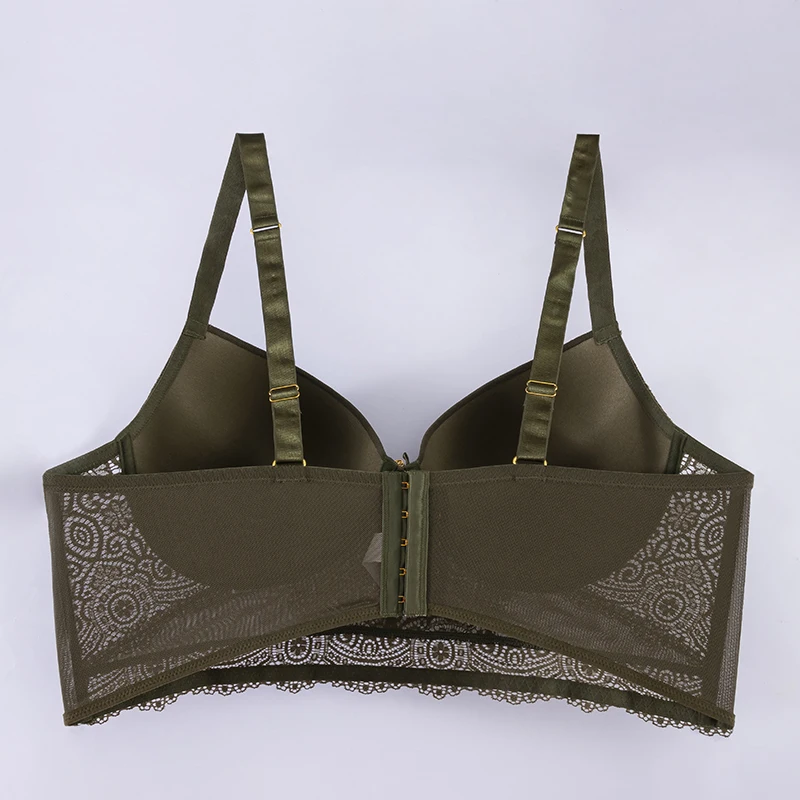 Custom Logo Women Bra Set Plus Size Long Line Bra & Panty