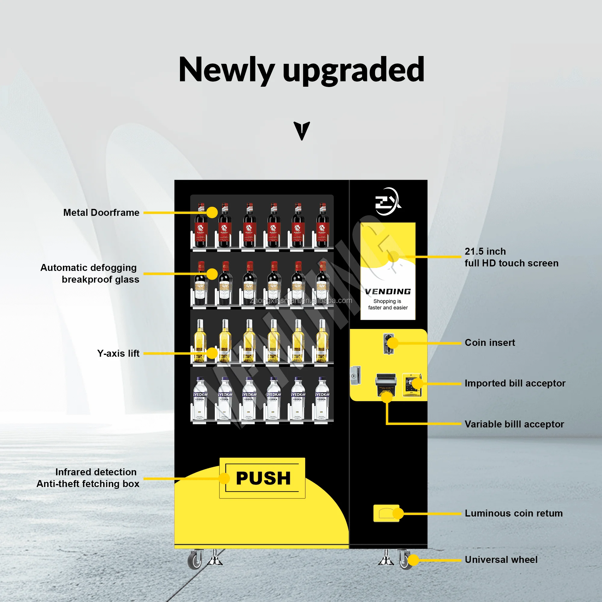 Zxvending Red Wine Vending Machine - Elevator Alcohol Vending
