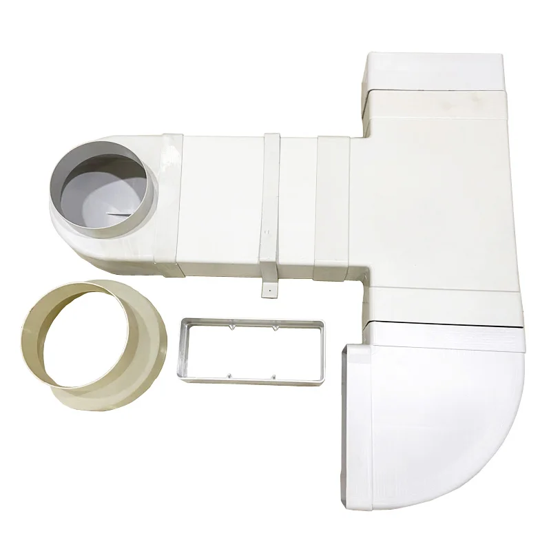 Plastic Ventilation Tee and Flat Channel Fittings 2 Meter Length Pvc ...