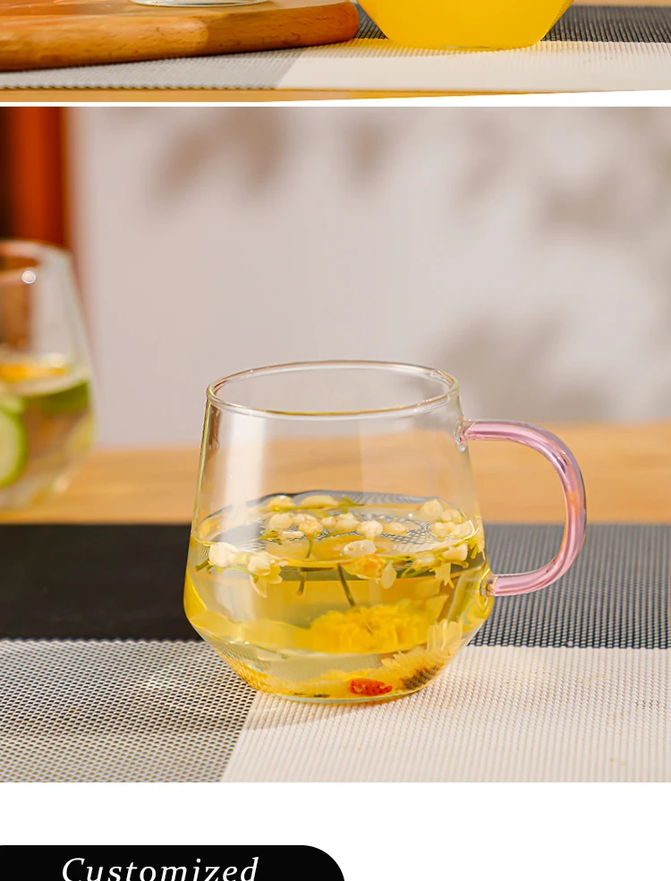 380ml High Borosilicate Glass Milky Juice Drink Tea Cup - Buy Borosilicate Glass Cup 380ml Glass ...