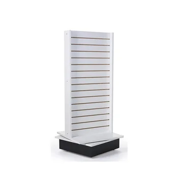 Custom Mdf Free Standing Wood Slat Wall Display - Buy Rotating Melamine ...