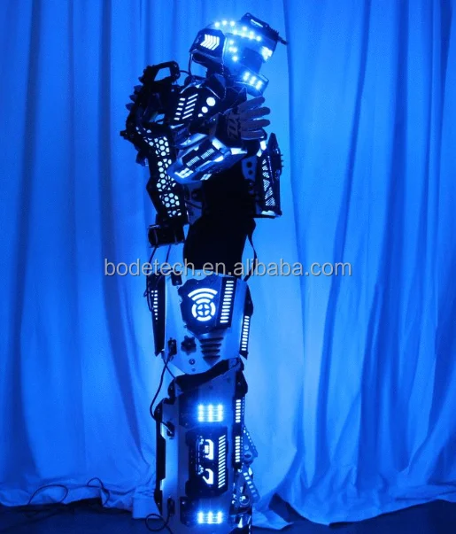 Party Traje Led Robot Costume Led Clothes Stilts Walker Costume ...