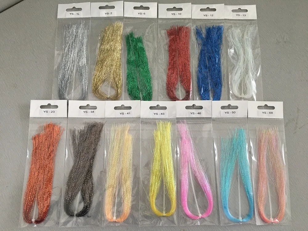 Bucktail Material Fish Scale Crystal Flash Tinsel - Material (1mm Wide ...