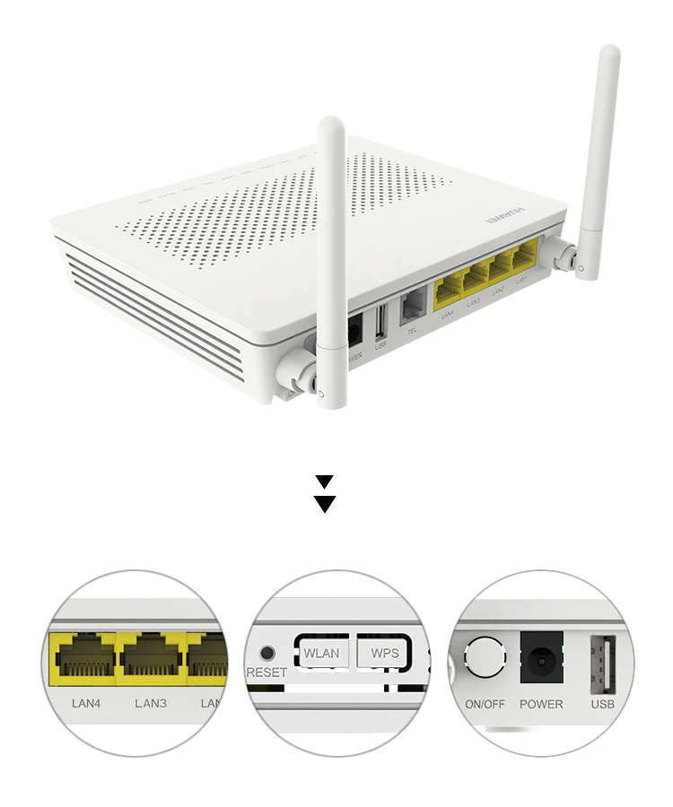Hg 8546m Onu Ont 4ge 2pots Gpon Onu Catv 4ge Wifi Hs8546v5 For Huawei - Buy Onu Hg8546m For ...