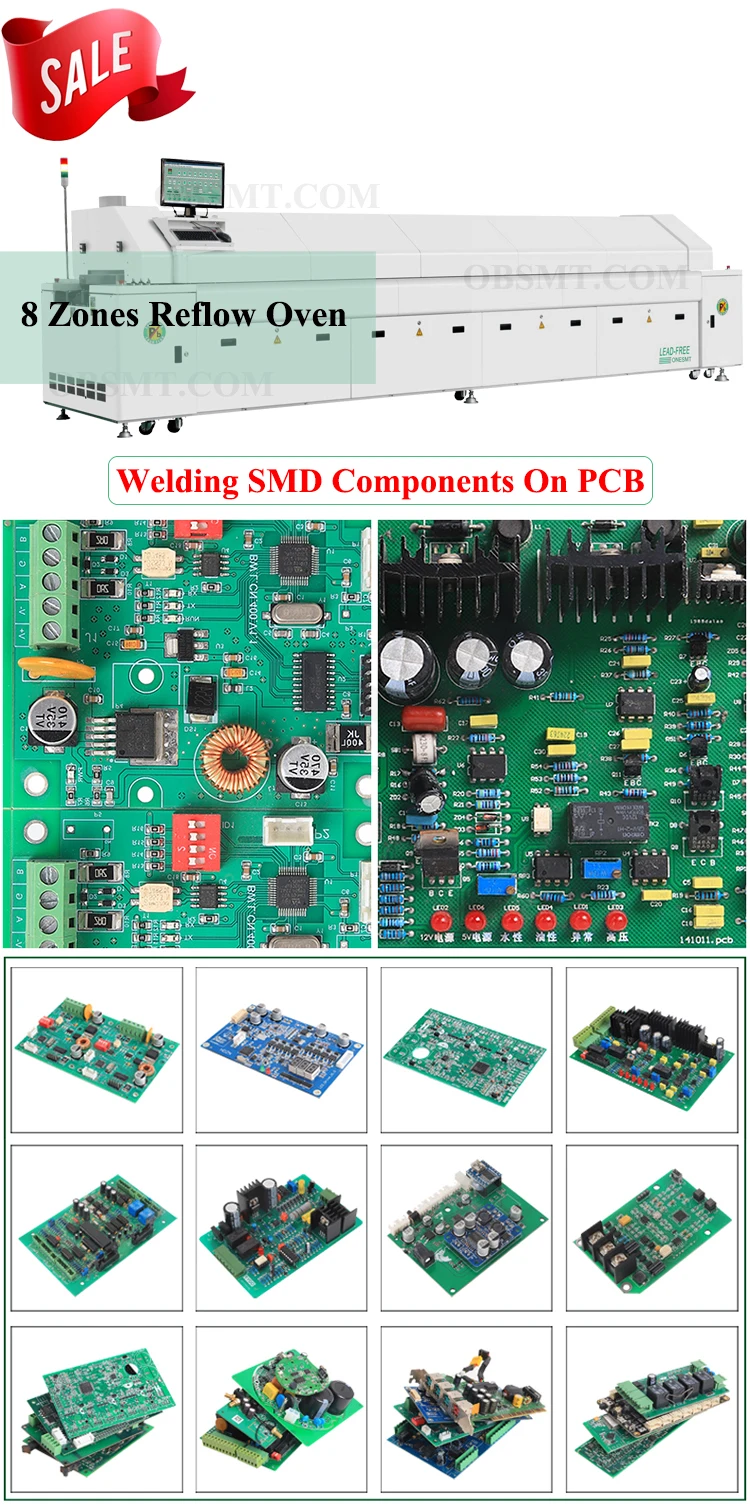 SMT Line Reflow Oven PCB Solder Reflow Machine SMD Soldering Machine ...