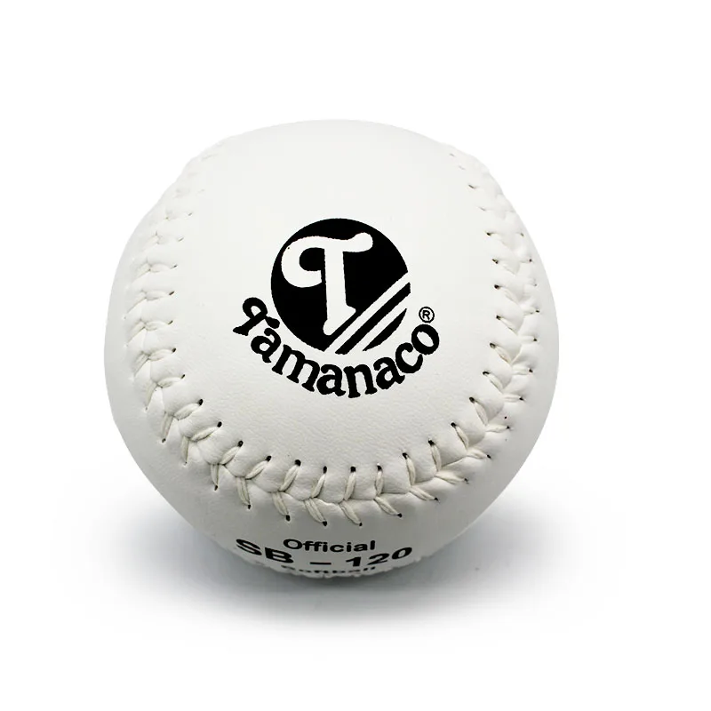 12 Inch White Synthetic PVC Leather Tamanaco SB-120 Softball for Training