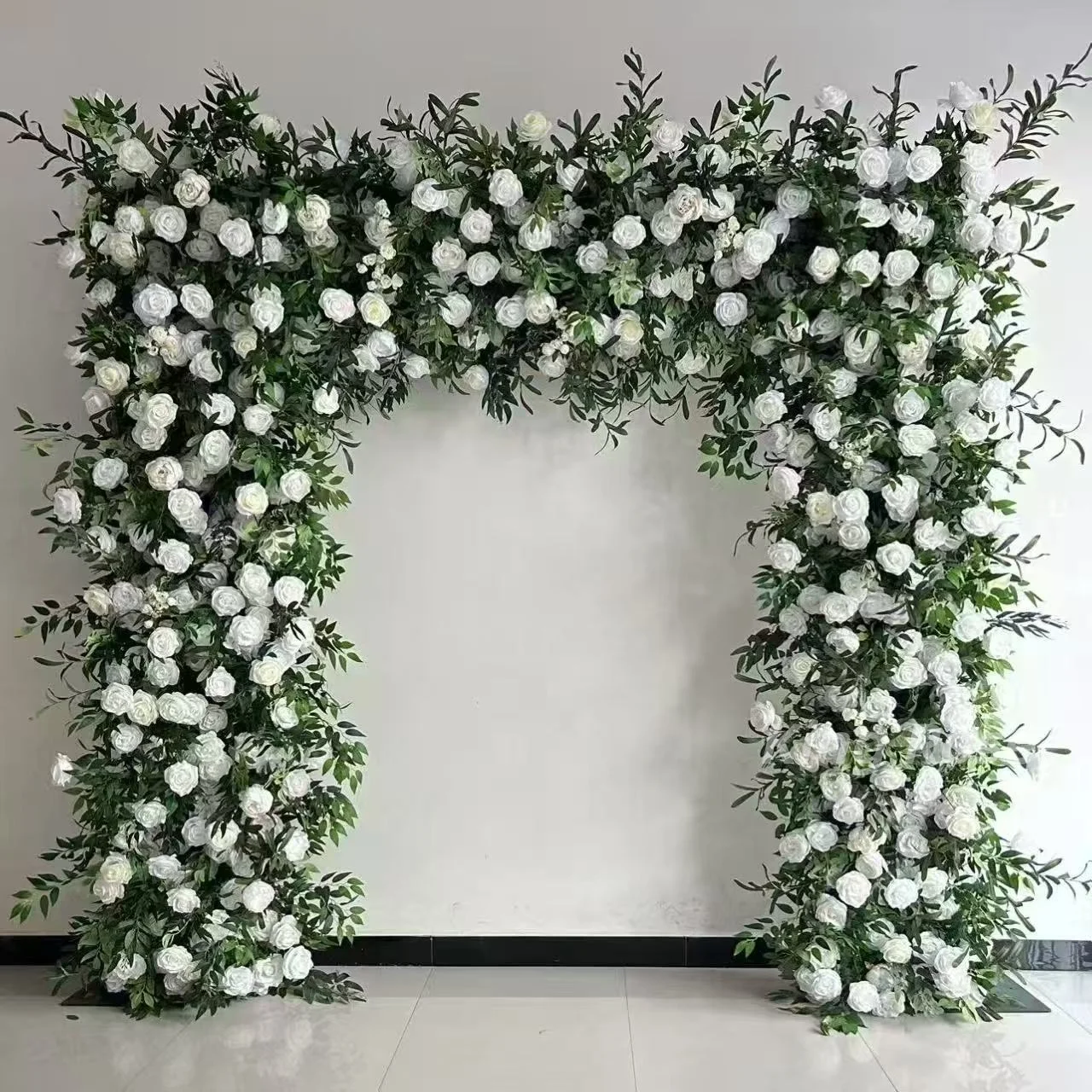 Wholesale Artificial White Silk Flower Arch Wedding Arch Flower ...