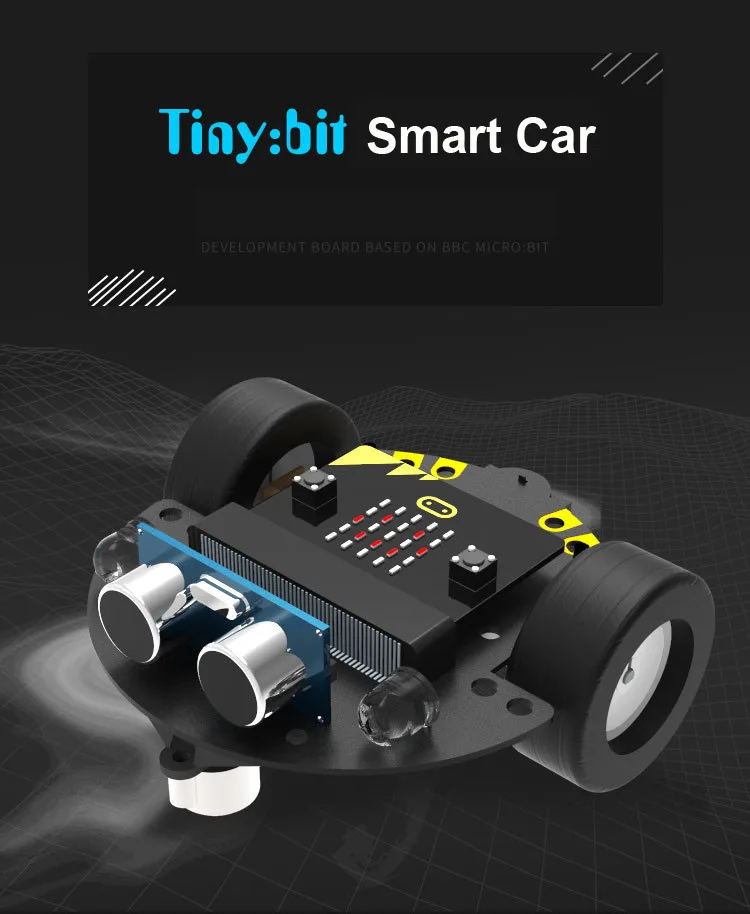 Tiny:bit Smart Robot Car - Micro:bit Graphical Programming