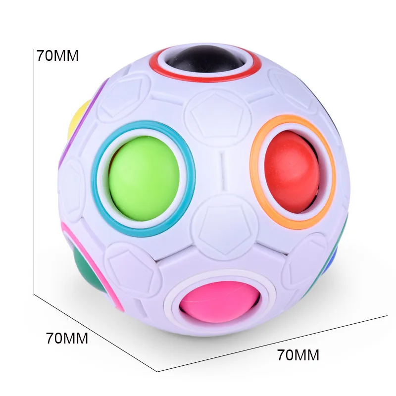 Magic Rainbow Puzzle Ball Color-matching Game Rainbow Ball Fidget Toy ...