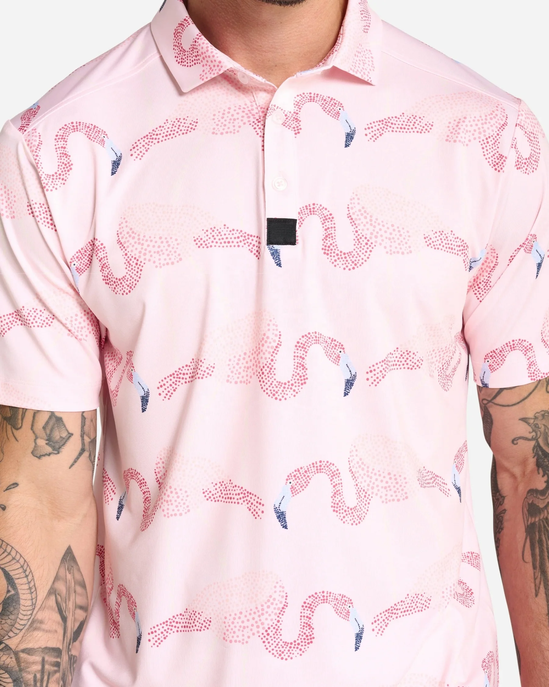 OEM Custom logo Luxury Golf Shirts High Quality Stretch Elastic Soft ...