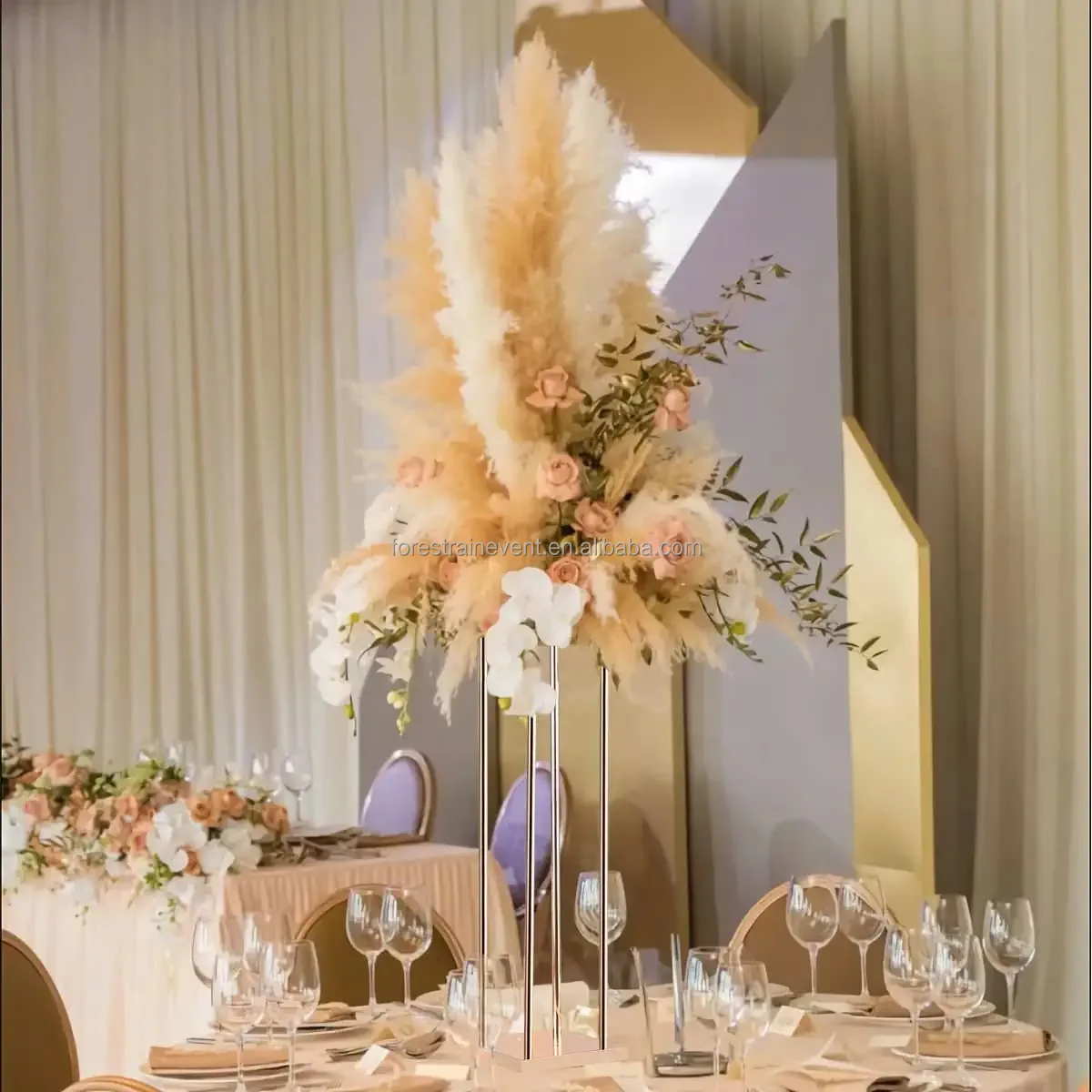 Indian Backdrop Base Para Arreglo Floral De Metal Vertical Pedestal Bar ...