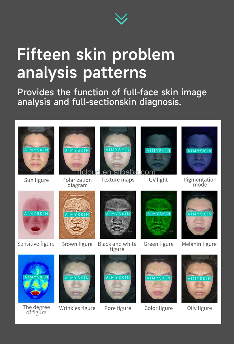 Portable 3D Facial Skin Analyzer Salon Machine for Acne & Pigmentation ...