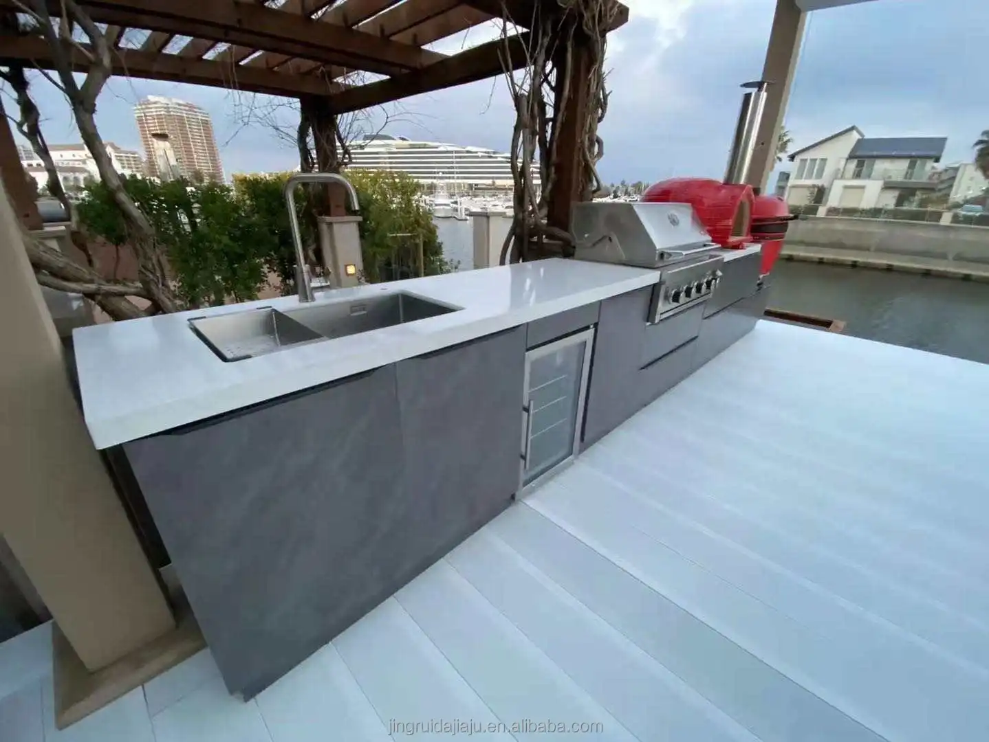 Luxury Modern Modular Prefab Built-in Portable BBQ Outdoor Kitchen ...